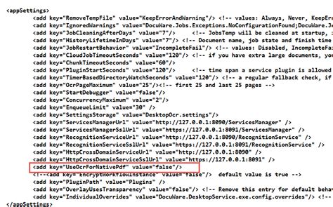 how to configure useocrfornativepdf with docuware desktop apps · docuware support portal