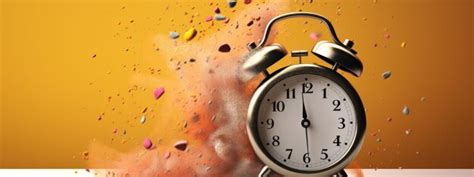 Premium AI Image Wakeup Concept Vintage Alarm Clock Ringing And