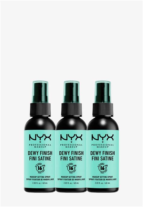 Nyx Professional Makeup Make Up Setting Spray Dewy Finish Set Kit