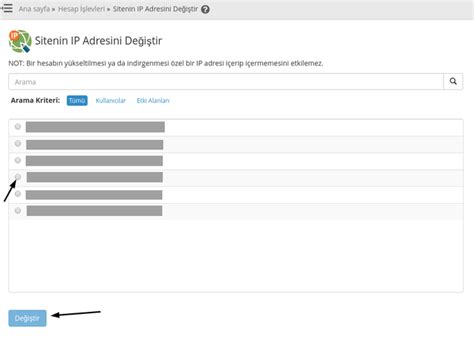 Cpanel Sitenin Ip Adresini Değiştirmek Makdos Blog