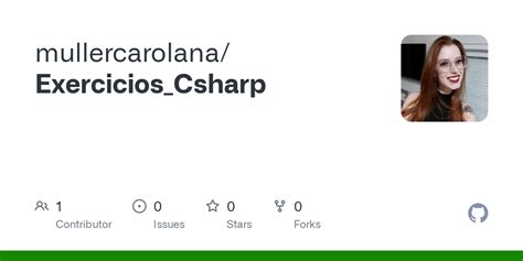 Github Mullercarolanaexercicioscsharp