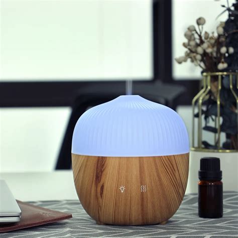 Wood Grain Essential Oil Diffuser 160ml Cool Mist Humidifier Diffuser