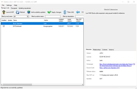 ckan not updating compatible mod · issue 2620 · ksp ckan ckan · github