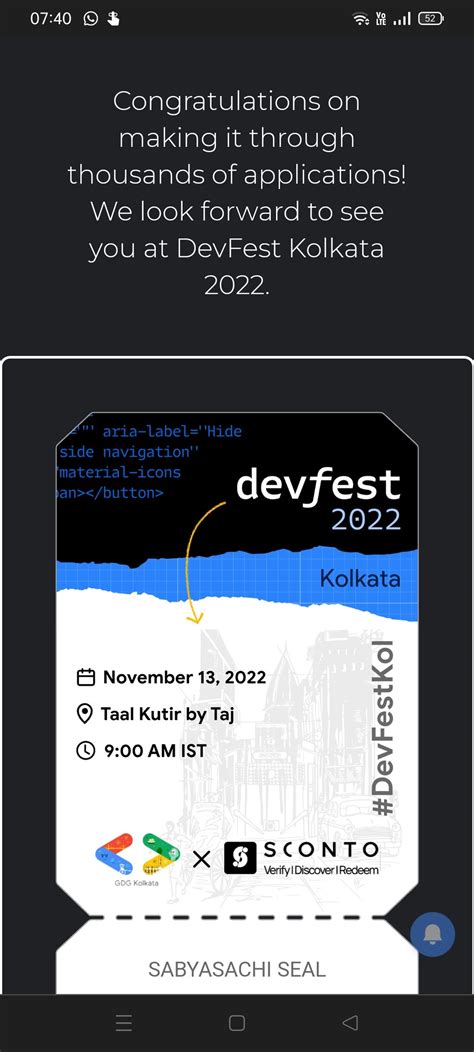 sabyasachi seal he him on twitter will be attending my first devfest offline big thanks
