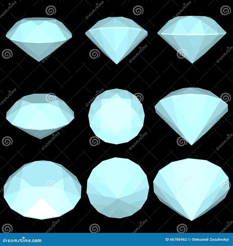 Gems Set Of Vector Icons Stock Vector Illustration Of Precious