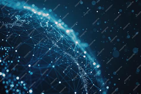 Premium Photo Connected World Futuristic Earth Background