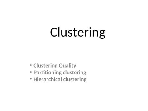 4 Dm Clustering Ifor Computerscienceppt