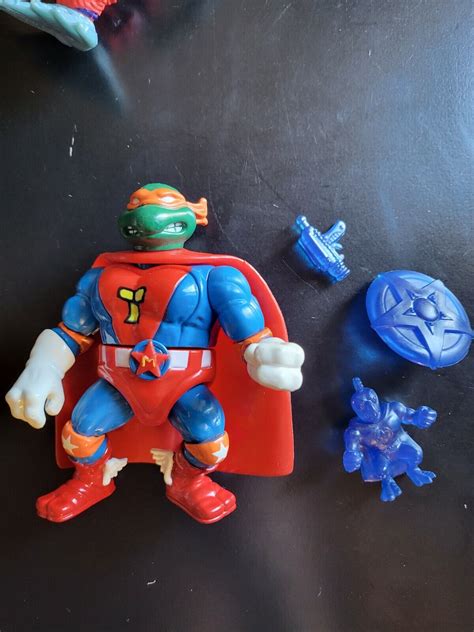 Mavin 1993 Mighty Sewer Heroes Ninja Turtles Super Mike Tmnt