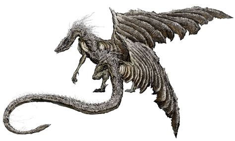 Ancient Dragon Lansseax Backside Art Elden Ring Art Gallery Midnight