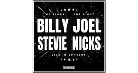 Stevie Nicks And Billy Joel Announce Co Headlining Show For One Night