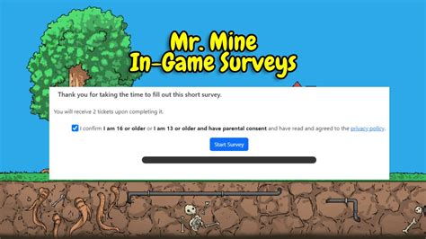 Game Surveys For Free Tickets How To Get Mr Mine Idle Rewards