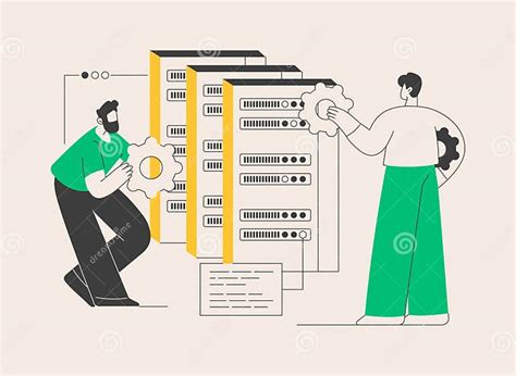 Big Data Developer Abstract Concept Vector Illustration Stock