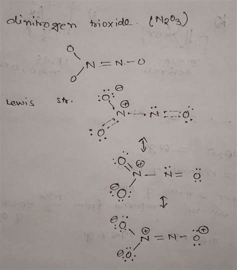 Dinitrogen Trioxide Lewis Structure
