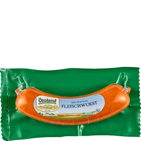 Delikatess Fleischwurst 100 Bio Qualität Von Ökoland
