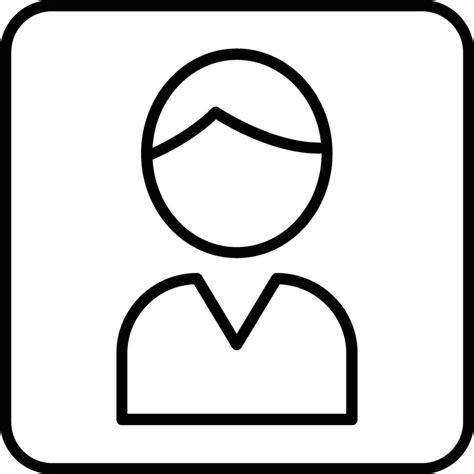 Profile Line Icon 27709125 Vector Art At Vecteezy