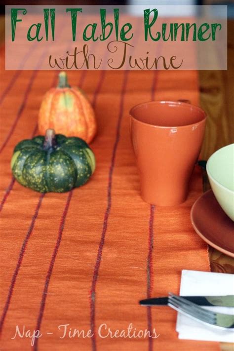 Fall Table Runner With Twine Life Sew Savory
