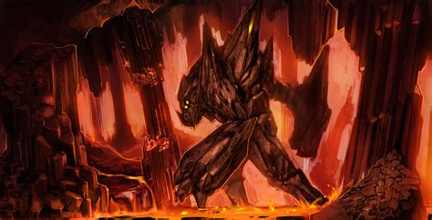 Magma Golem By Akakuma On Deviantart
