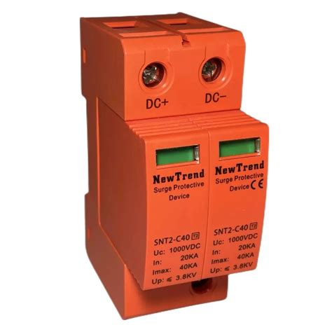 2p Dc 1000v 1200v 1500v 20ka To 40ka Spd House Home Surge Protector
