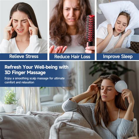 Morfone Electric Cordless Hair Scalp Massager With Kneading 76 Massage