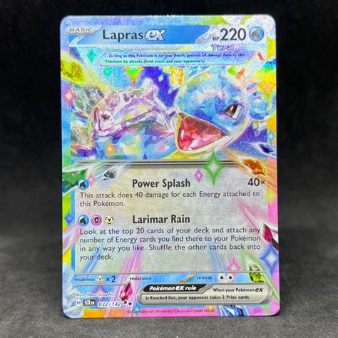 Pokemon Tcg Lapras Ex Double Rare 032142 2024 Scarlet And Violet Stellar