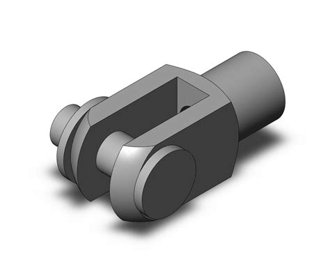 Smc Gkm12 24 Dbl Rod Clevis C75 Round Body Cylinder Gkm1