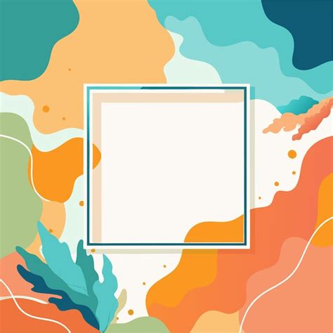 Colorful Frame Background Premium Ai Generated Vector