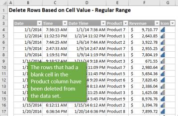 Vba Macro To Delete Rows Based On Cell Values Or Conditions In Excel