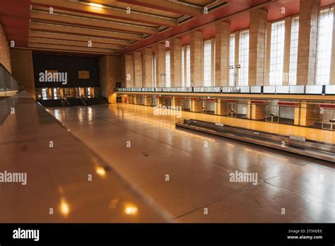 Inside The Old Check In Hall At Tempelhof Airport Berlin Germany In