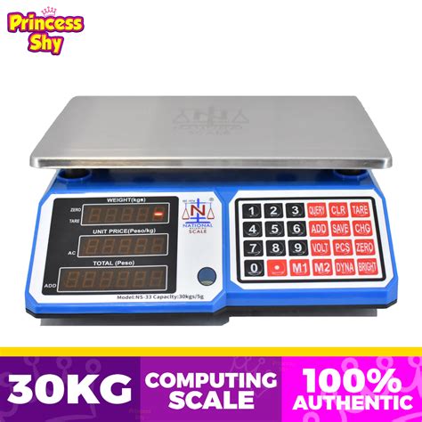 National Scale Brand 30kg Digital Price Computing Scale Shopee
