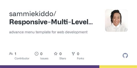 GitHub Sammiekiddo Responsive Multi Level Menu Advance Menu Template