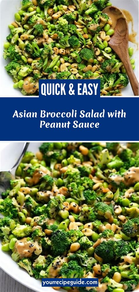 Asian Broccoli Salad With Peanut Sauce