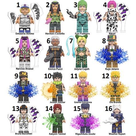 Jual JoJo S Bizarre Adventure Kujo Jotaro Josuke Joseph Joestar Giorno