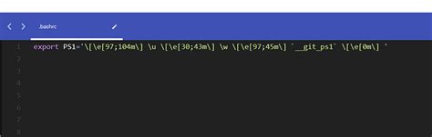 how to pimp up the git bash prompt on windows without any external stuff