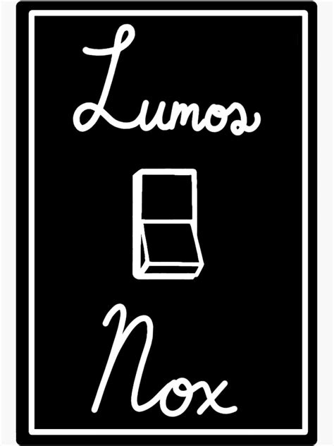 Lumos And Nox Lightswitch Drawing Sticker For Sale By Jc Ruml Redbubble