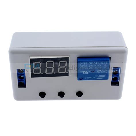 24v led automation delay timer control switch relay module with case