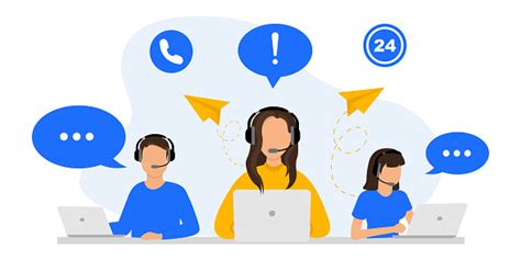 핫라인 고객 지원 콜센터 헤드셋을 착용한 핫라인 교환원이 컴퓨터 앞에 앉아 고객과 대화하고 있습니다 온라인 지원 24 시간 온라인 고객 서비스 벡터 일러스트 레이 션 24