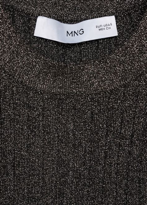 Halter Neck Lurex Knitted Top Women Mango Usa