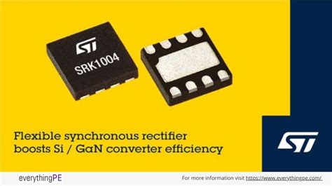 Stmicroelectronics Unveils Synchronous Rectifier For Industrial Power