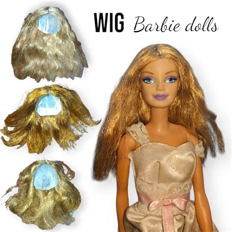 Barbie Wig Preloved Barbie Wigberbie Reroot Hairbarbie Reroot Wig