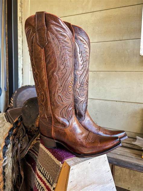 Corral Ld Bronze Inlay And Embroidery Tall Top Boot Outlaws And Gypsies