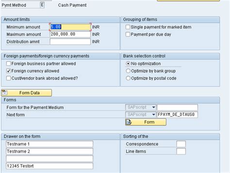 Solved Fbzp Payment Method Dependent Payment Advice Sap Community