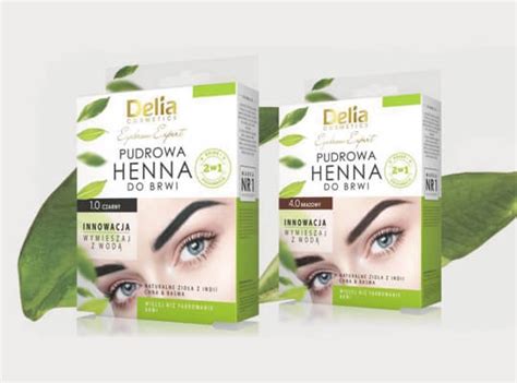 Delia Pudrowa Henna Do Brwi 1 0 Czarny Ezebra Pl