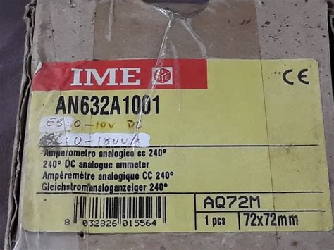 Ime Aq72m Single Phase Analogue Ammeter For Direct Current An632a1001