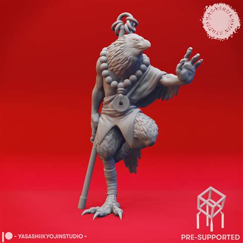Stl File Kenku Monk Tabletop Miniature Pre Supported・3d Print