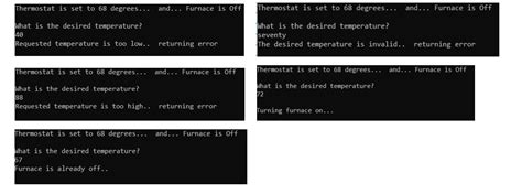 Solved Write A C Program To Emulate A Thermostat Validate Chegg