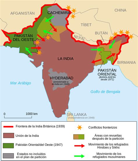 La Independencia De La India 1947 Didactalia Material Educativo