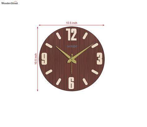 Buy Random Brown Round Wooden Decorative Wall Clock At 71 Off Online