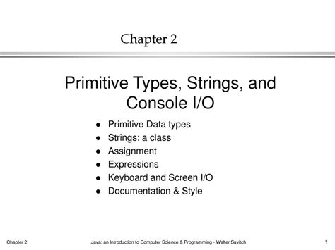 Primitive Types Strings And Console Io Ppt Download