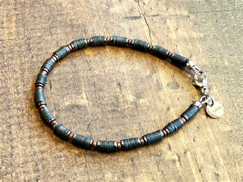 Mens Beaded Bracelet Rhythm Collection Harrison Mens Beaded