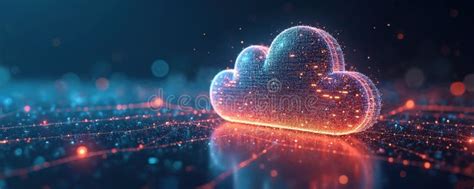 Abstract Digital Background Illustrates Cloud Technology Binary Code